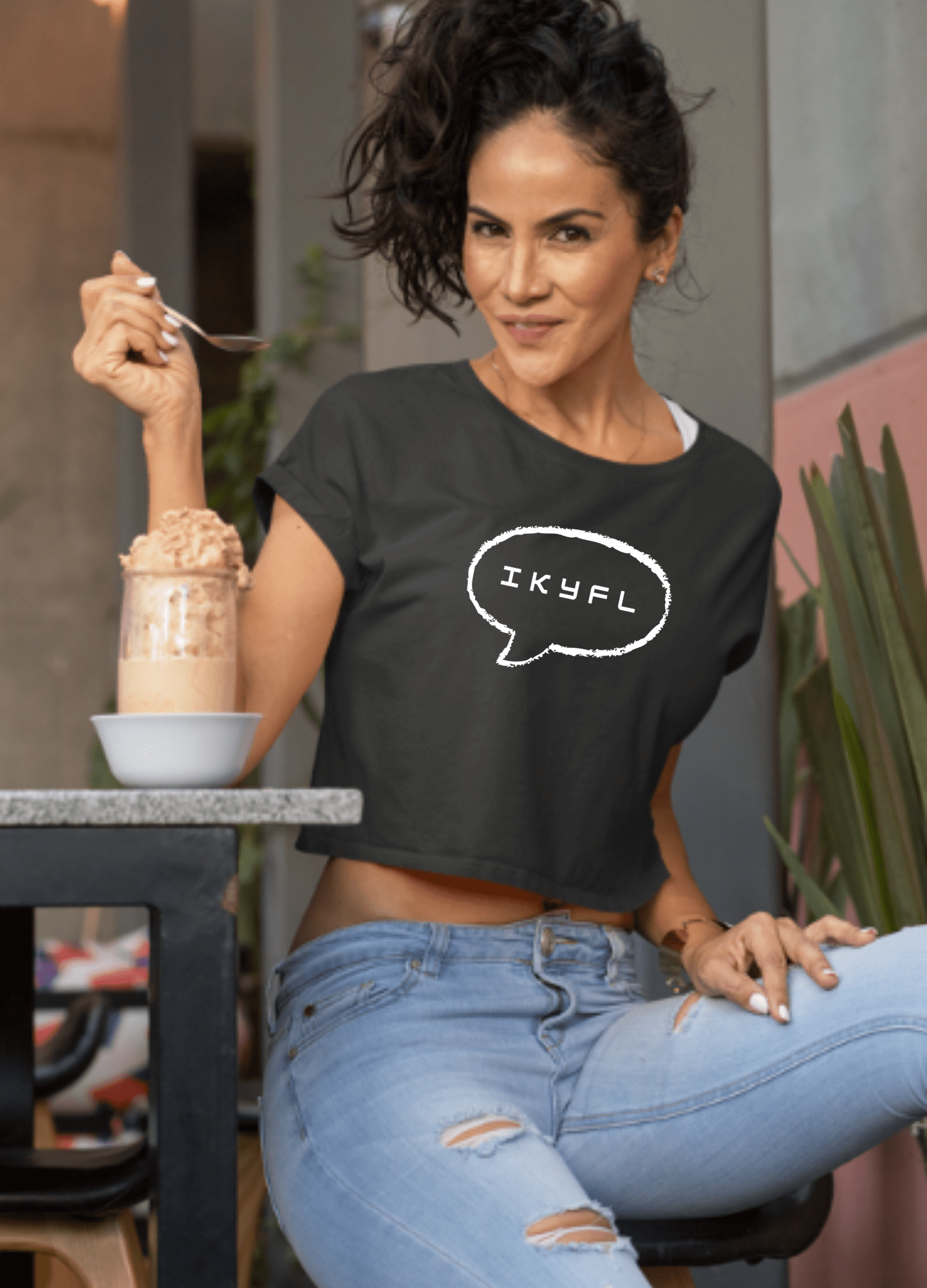 IKYFL | Funny | Crop Top exclusive at Totally Bri LLC